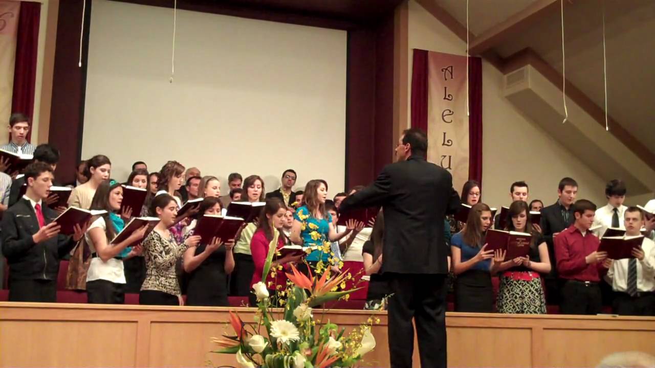 Cor tineri -- in Templul Sau cel Sfant e Domnul - YouTube