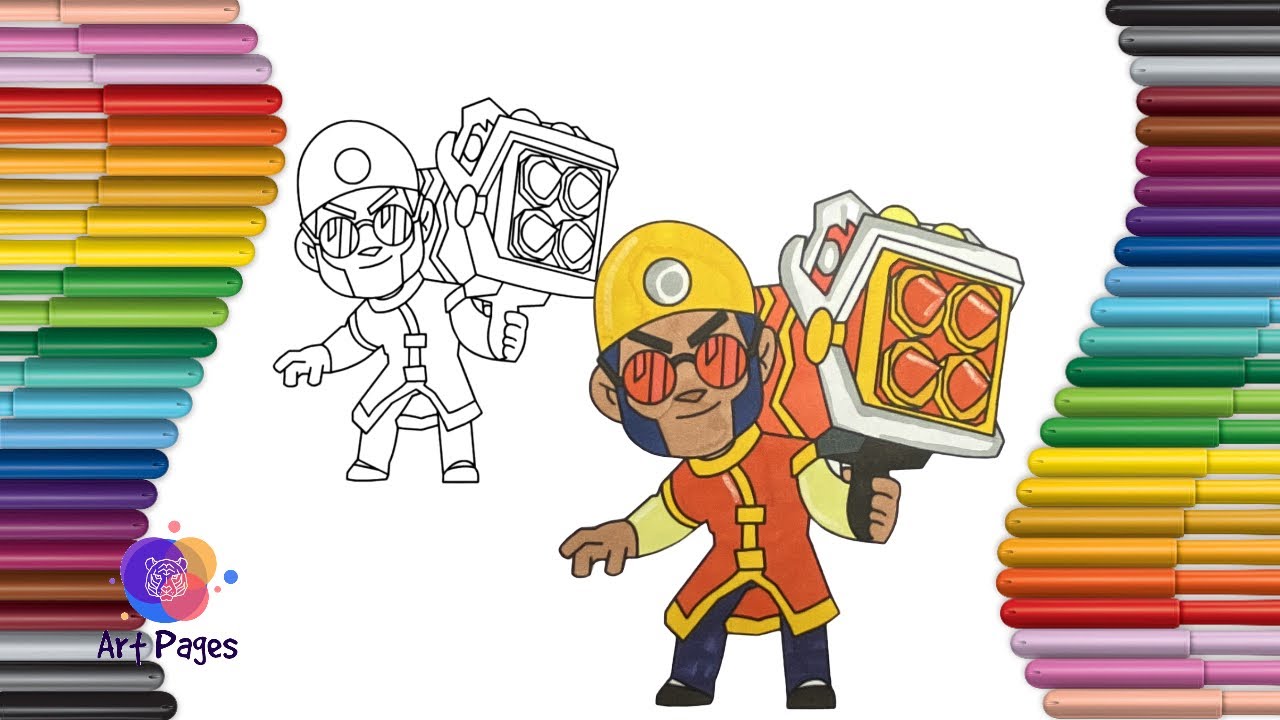 BRAWL STARS COLORING PAGES / HOW TO DRAW AND COLOR BRAWLERS FROM BRAWL ...