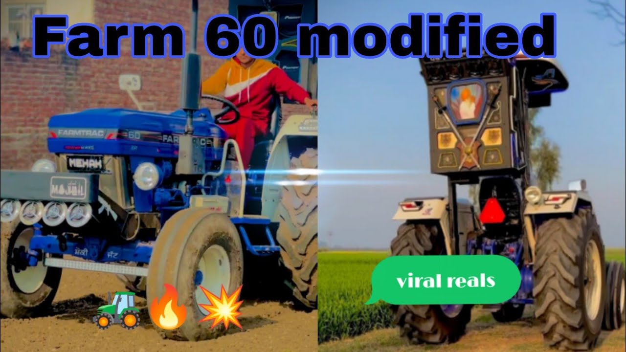 Farmtrac 60 full modified tractor videos 🚜 - YouTube