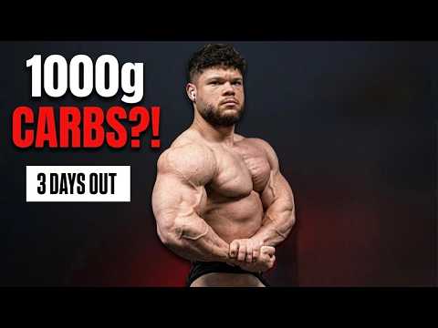 1050g Carbs 3 Days Out vor meinem Open Bodybuilding Debüt | Road to Pro EP. 6