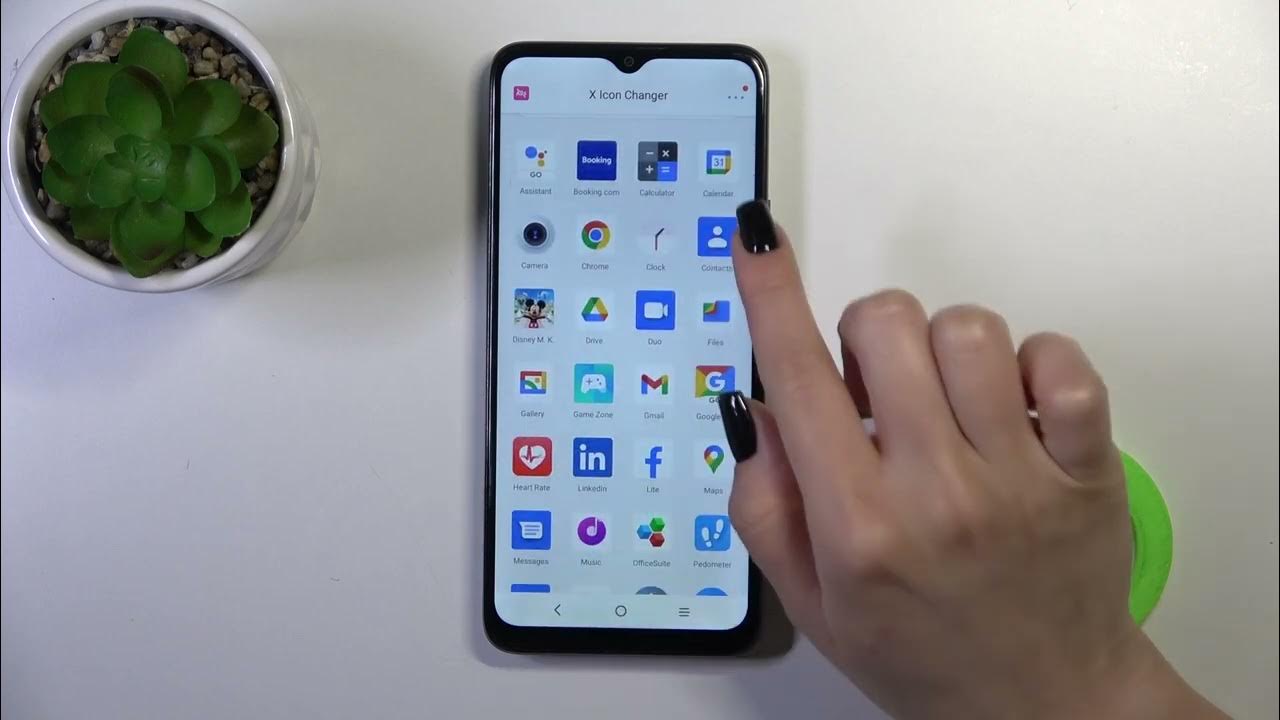 How to Change Icons Shape on TCL 405? Personalize / Set New Home Screen ...