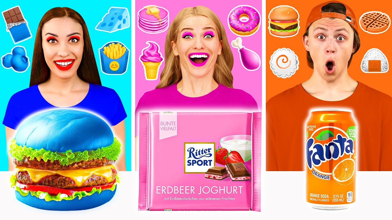 Food of The Same Colors Challenge | Prank Wars by Fun Fun Challenge ...