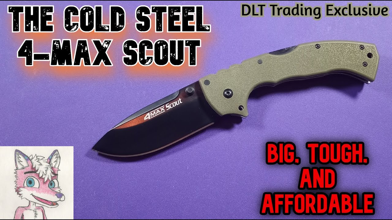 Cold Steel 4-Max Scout, DLT Trading Exclusive Folding Knife - Review ...