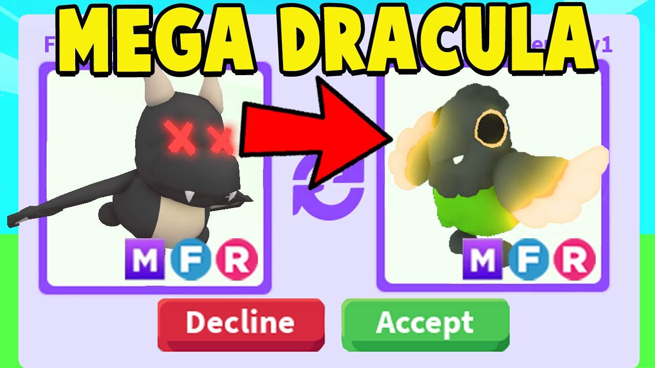 Trading for MEGA DRACULA PARROT in Adopt Me! - YouTube