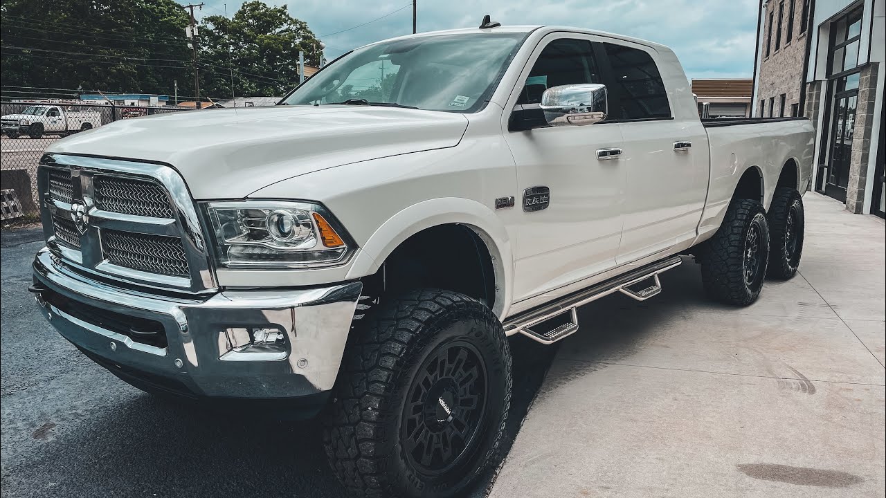 SIX WHEEL CONVERSION Mega Cab Ram lifted 4x4 longhorn YouTube ...