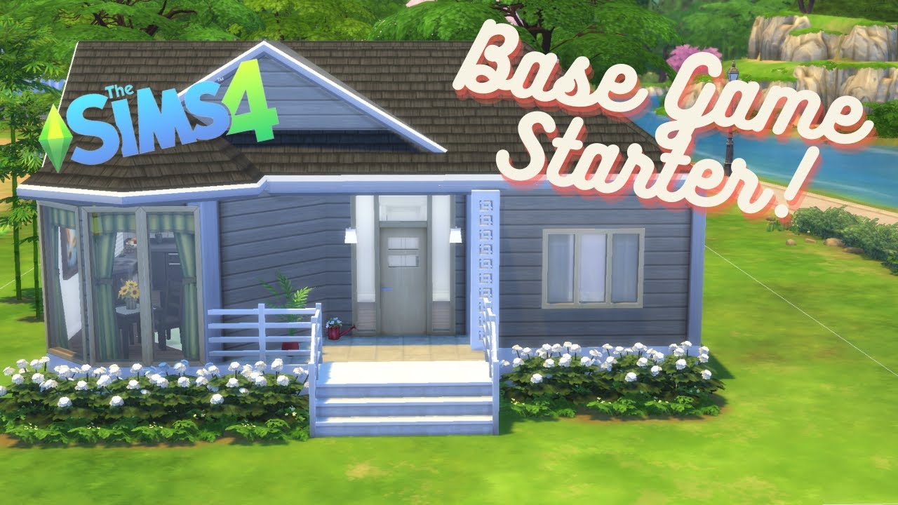 See How I Built this Base Game Starter Home in the Sims 4! - YouTube