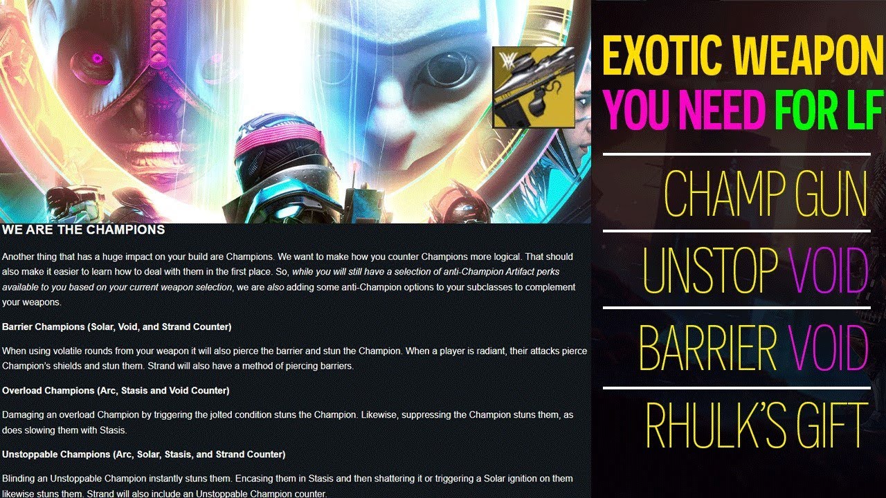 You Need This Exotic For Lightfall ! Void Champion Killer Destiny 2 Season 19 Neptune Lightfall ...