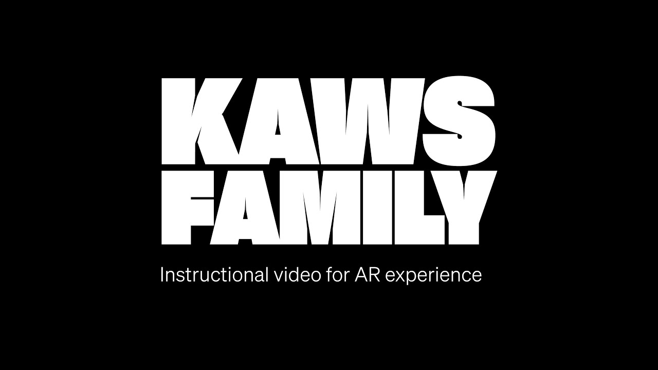 KAWS: FAMILY instructional video for AR experience - YouTube