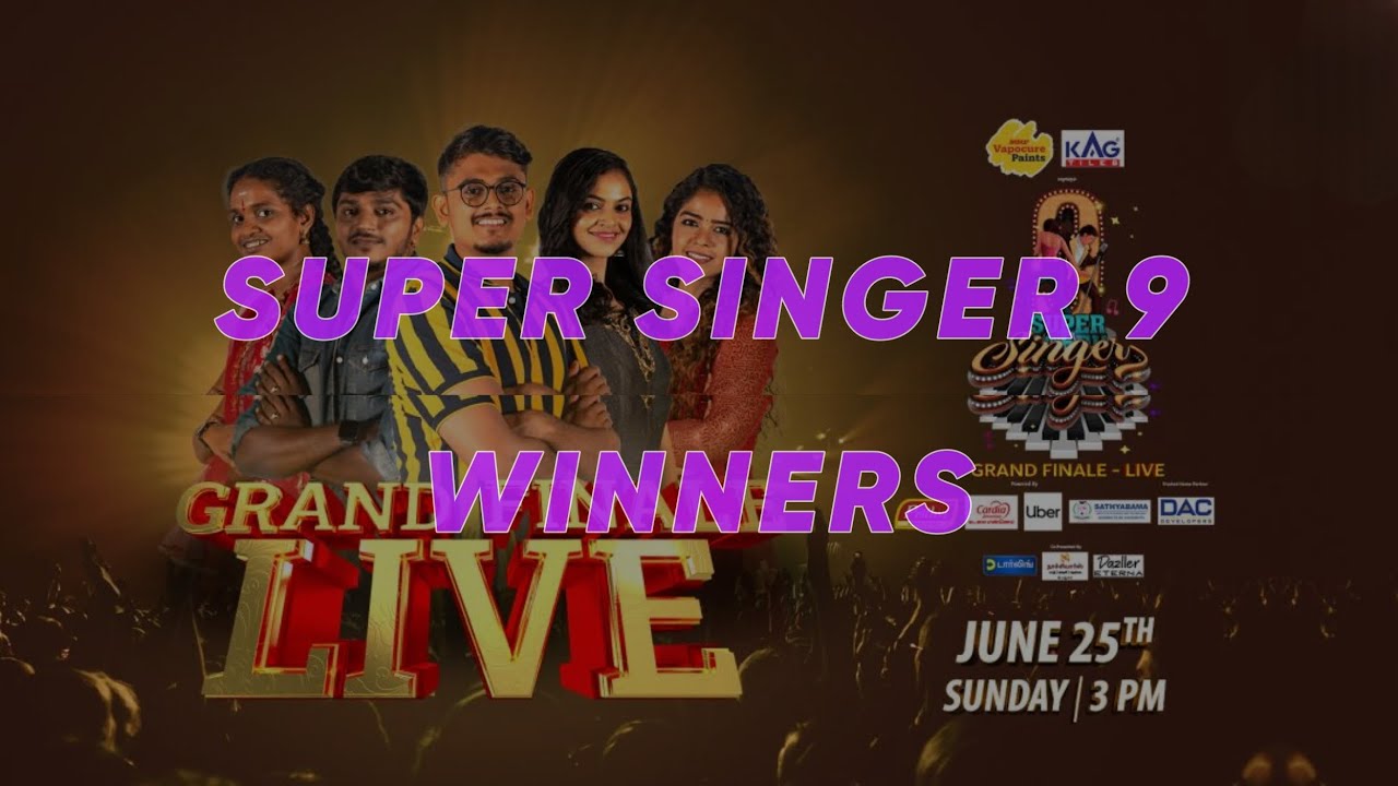 🔥SUPER SINGER 9 | GRANT FINALE RESULT | #supersinger #vijaytv - YouTube