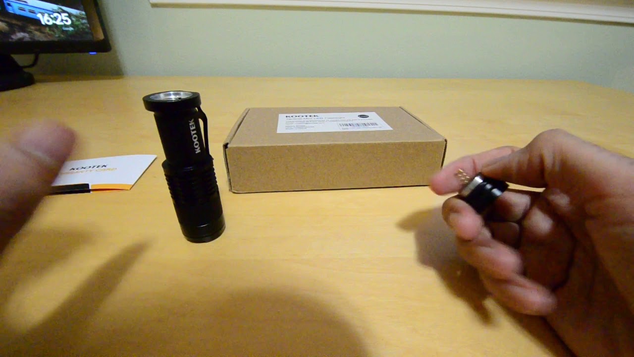 Kootek Tactical Mini LED Flashlight Review - YouTube