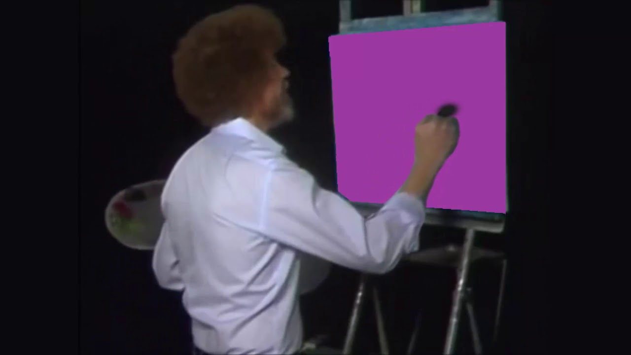 Greenscreen Bob Ross project MovieMenno - YouTube