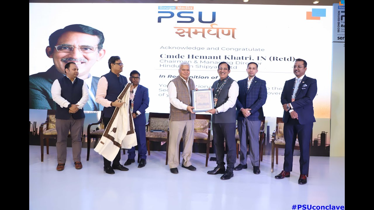PSU Samarpan Award: Cmde Hemant Khatri, IN (Retd.), CMD, Hindustan ...