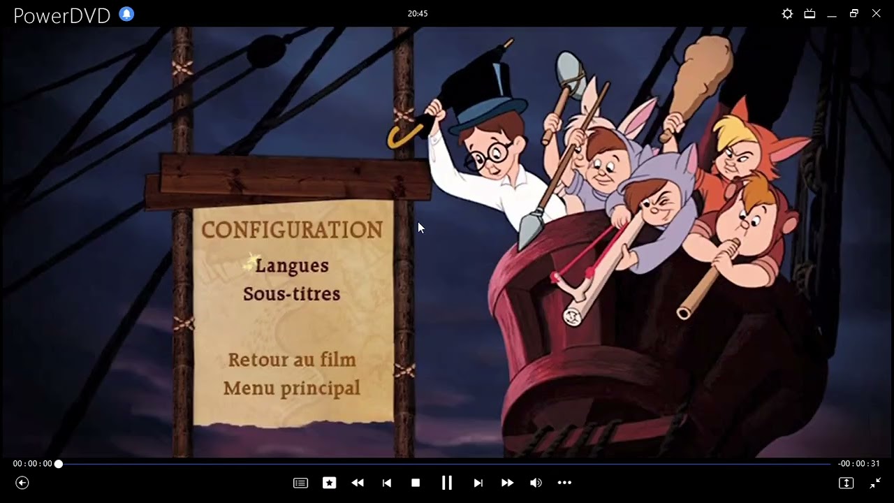 Peter Pan Dvd Menu