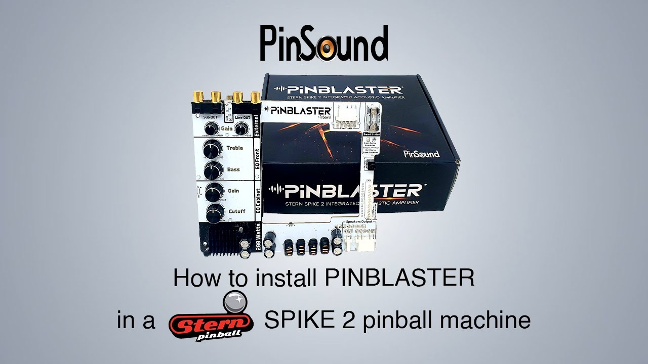How to install PINBLASTER in a Stern SPIKE 2 pinball machine - YouTube
