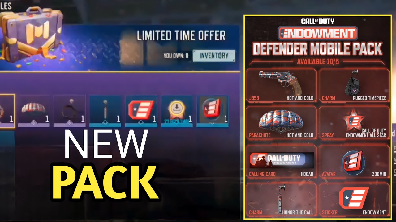 *NEW* Codm Endowment Mobile Defender Pack Rewards | How To Get ? - YouTube