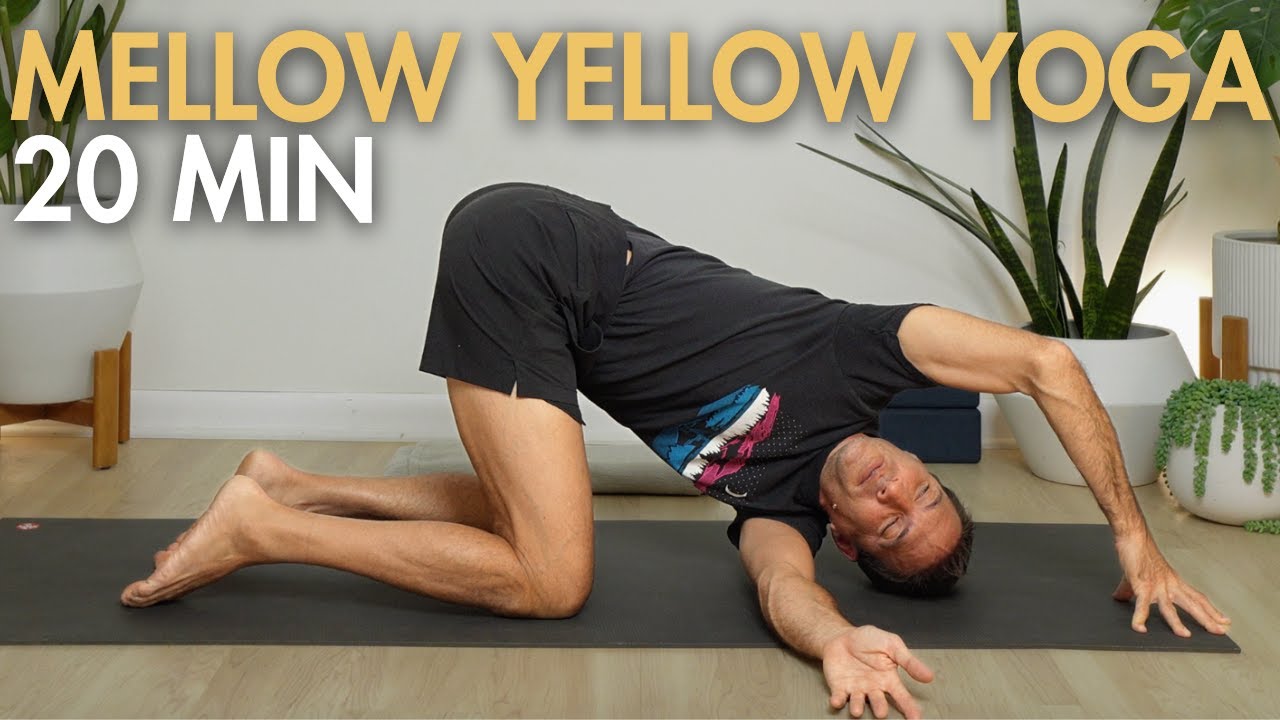 20 min Mellow Yellow Yoga: Relaxing Slow Flow for All Levels - YouTube