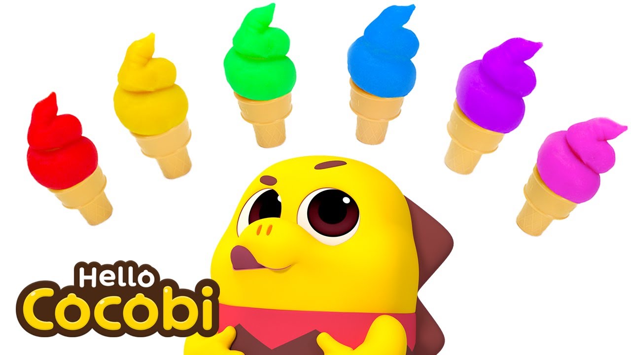 Learn Colors with Ice Cream🌈Videos For Kids | Hello Cocobi - YouTube