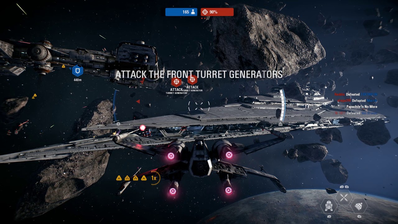 Star Wars Battlefront II Space combat - YouTube
