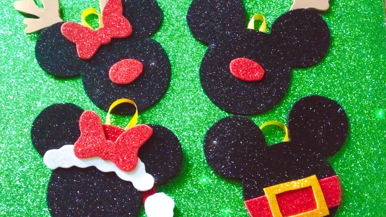 Esferas navideñas de Mickey mouse - YouTube