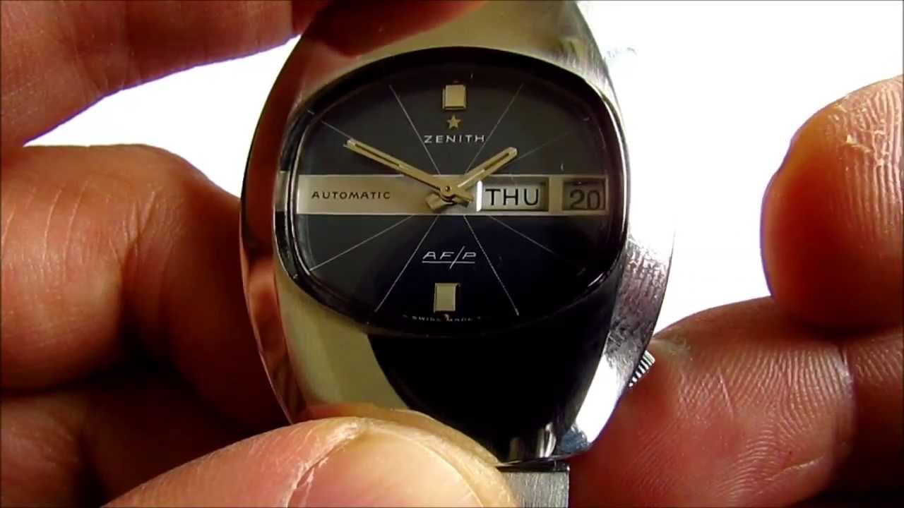 Zenith AF/P Vintage Men's Wristwatch Calibre 405 - YouTube
