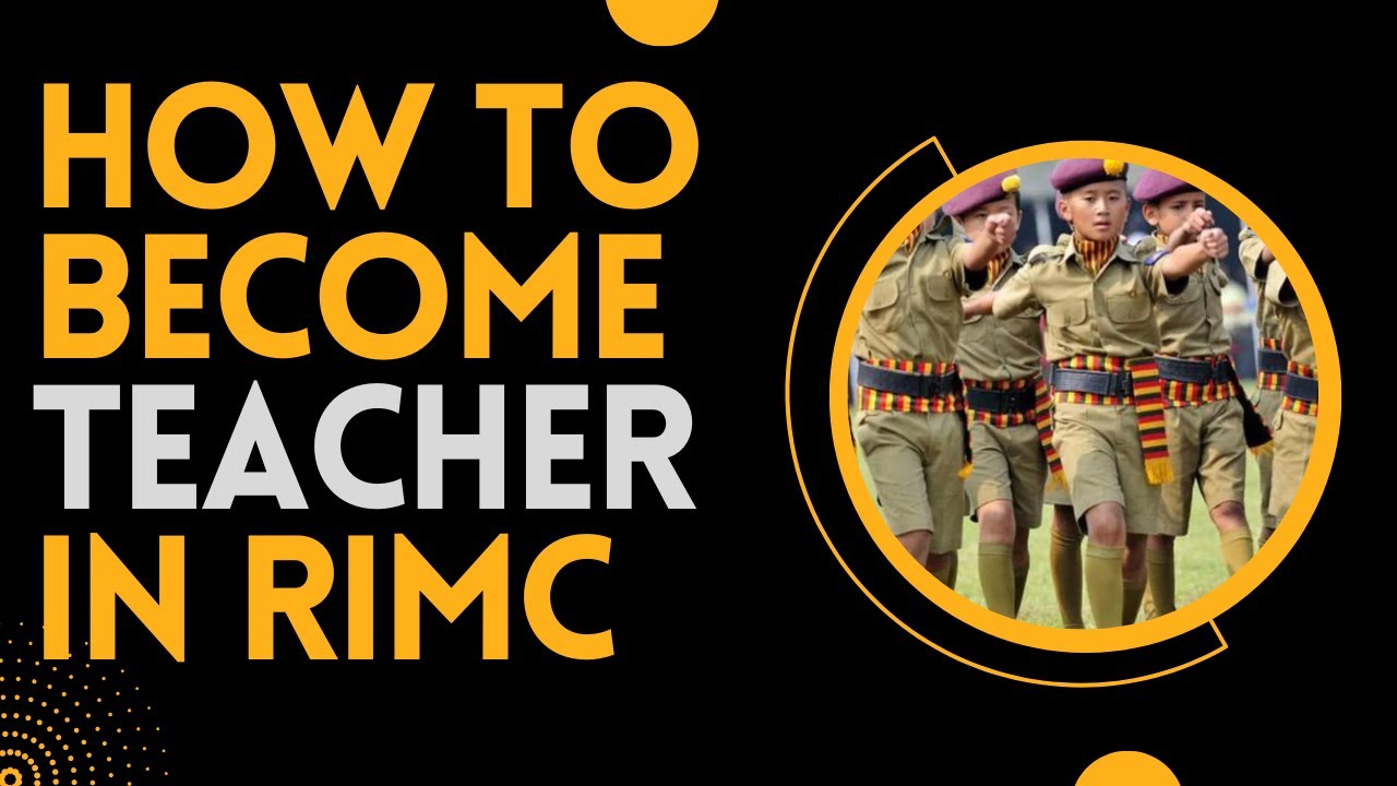 How to become teacher in RIMC - YouTube