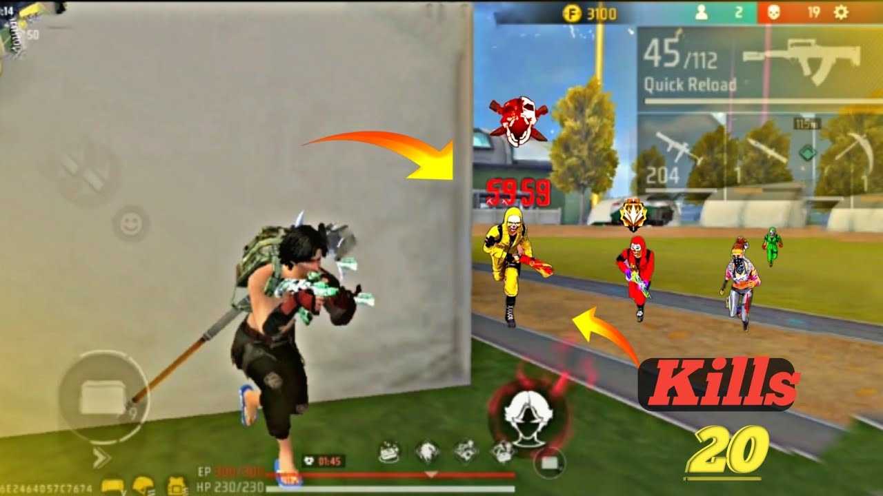 Free Fire 🔥 Orean Character In Free Fire 🎯 OP Solo vs Squad - Garena ...