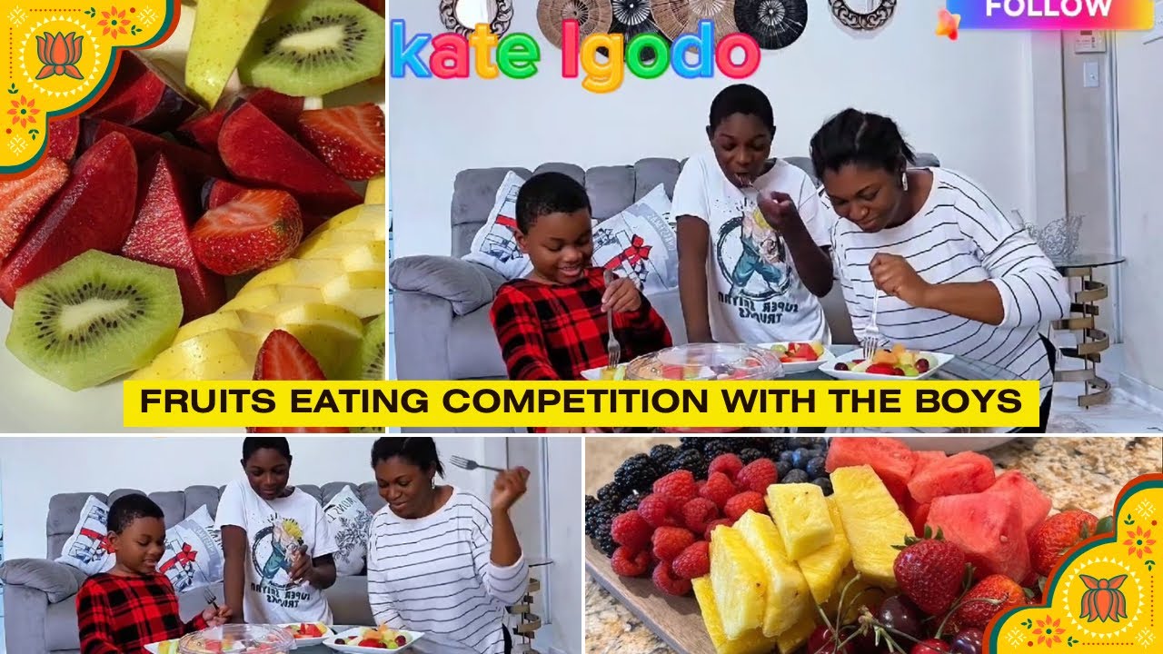 Asmr Fruits| Yummy Fruits Eating Competition +How I Get My Kids To Eat ...