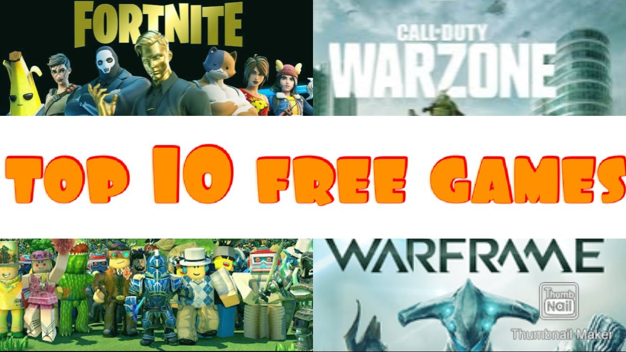 top 10 free games (2020) - YouTube