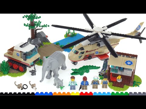 LEGO City Wildlife Rescue Operation 60302 review! Elephants & monkeys ...