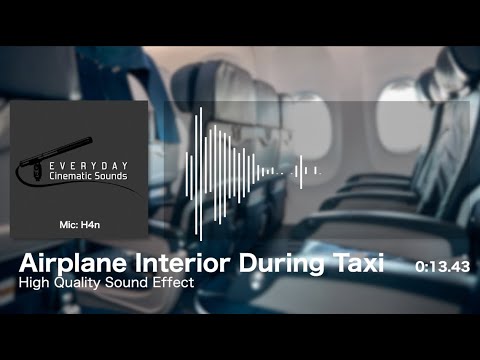 Airplane Interior During Taxi | HQ Sound Effect - YouTube