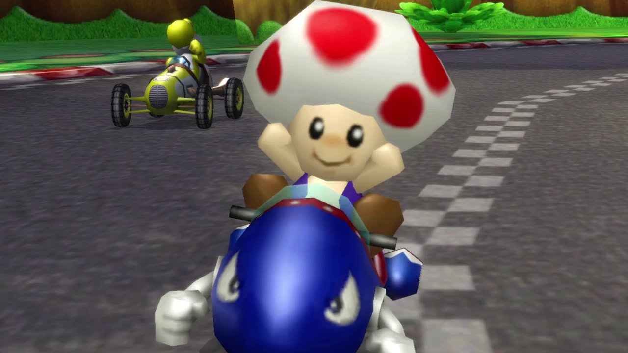 N64 Toad in Mario Kart Wii - YouTube