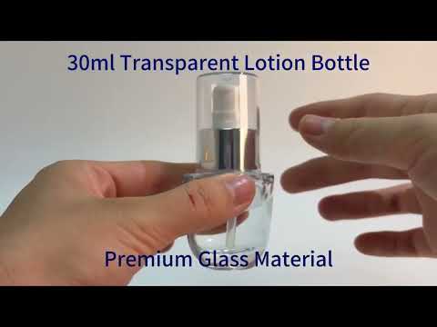 30ml Transparent Glass Lotion Bottle | FOLOVER PACK