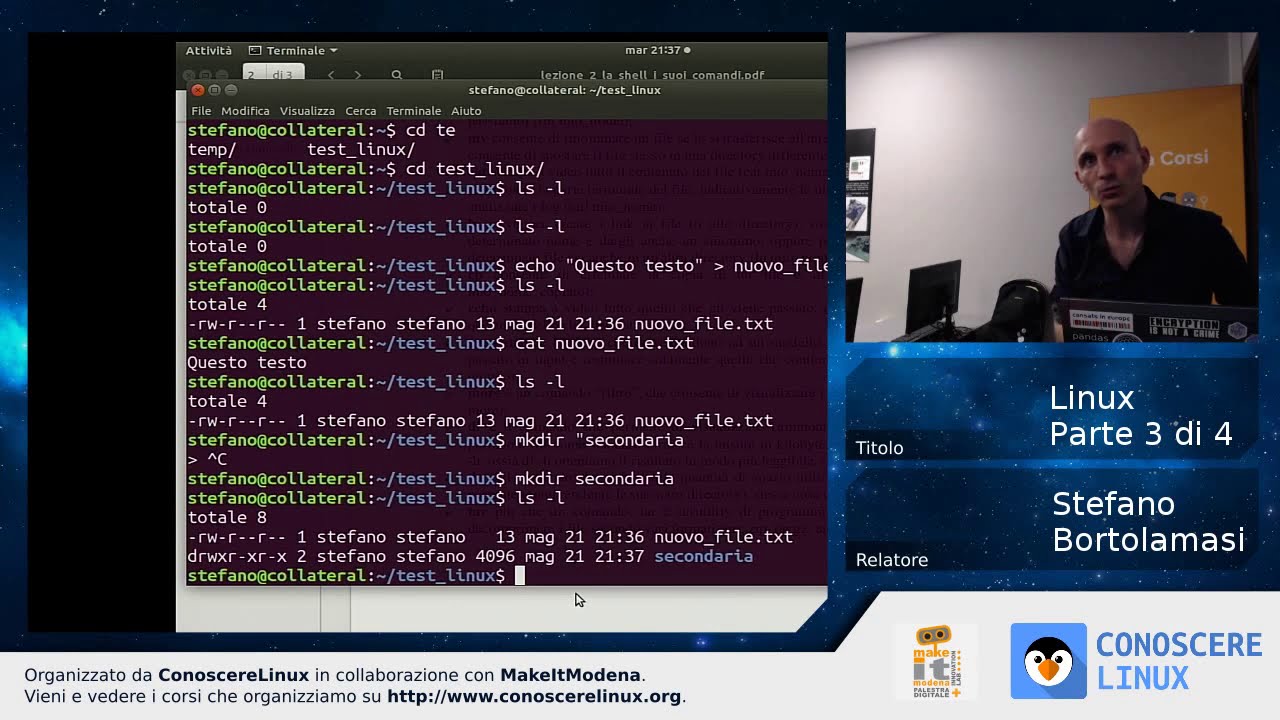 Corso Base Linux parte 3 di 4 - YouTube