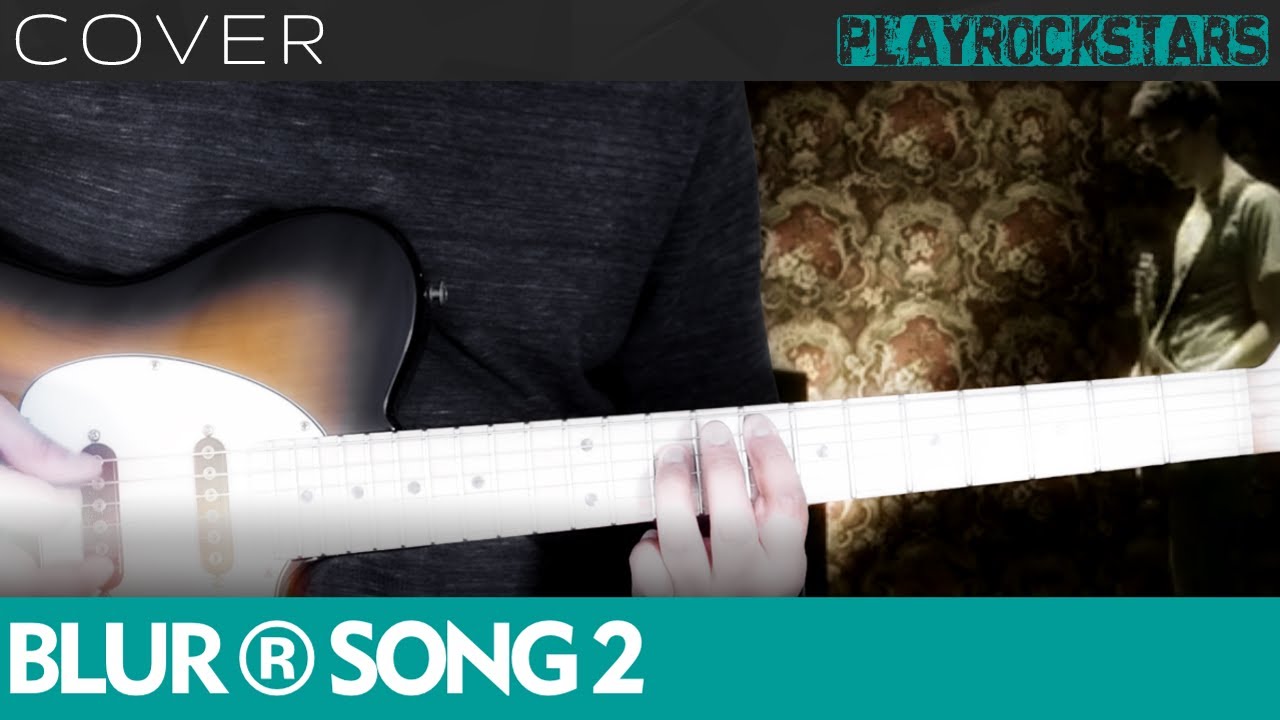 como tocar SONG 2 en guitarra BLUR ⭐️ COVER / ACORDES / RITMO / TABS ...