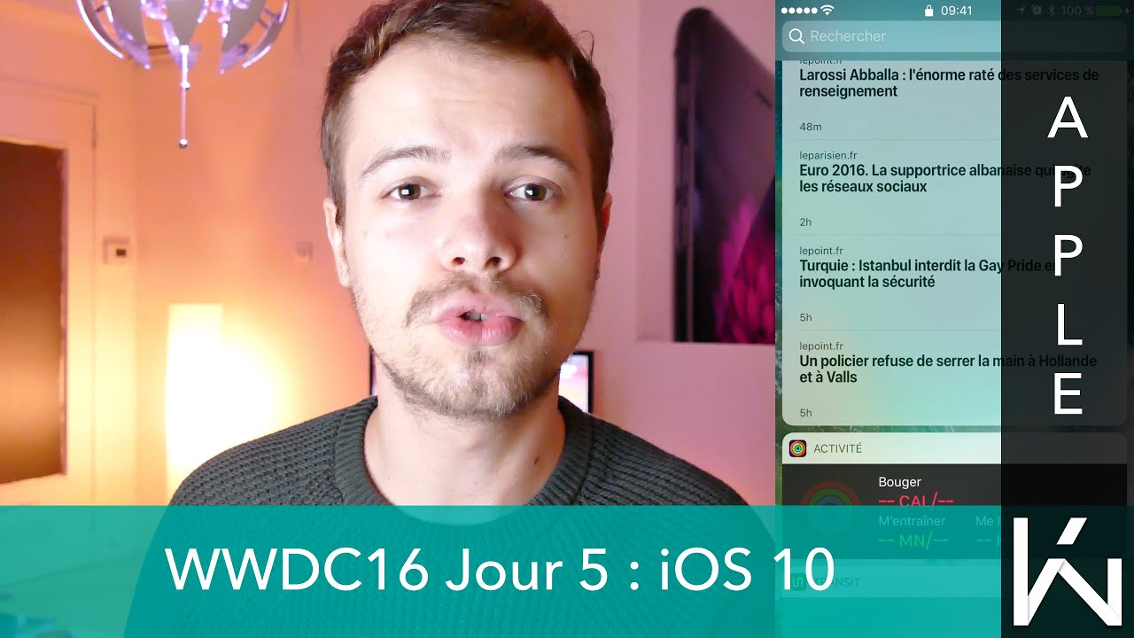 WWDC16 Jour 5 : iOS 10 | #KaeLWent - YouTube