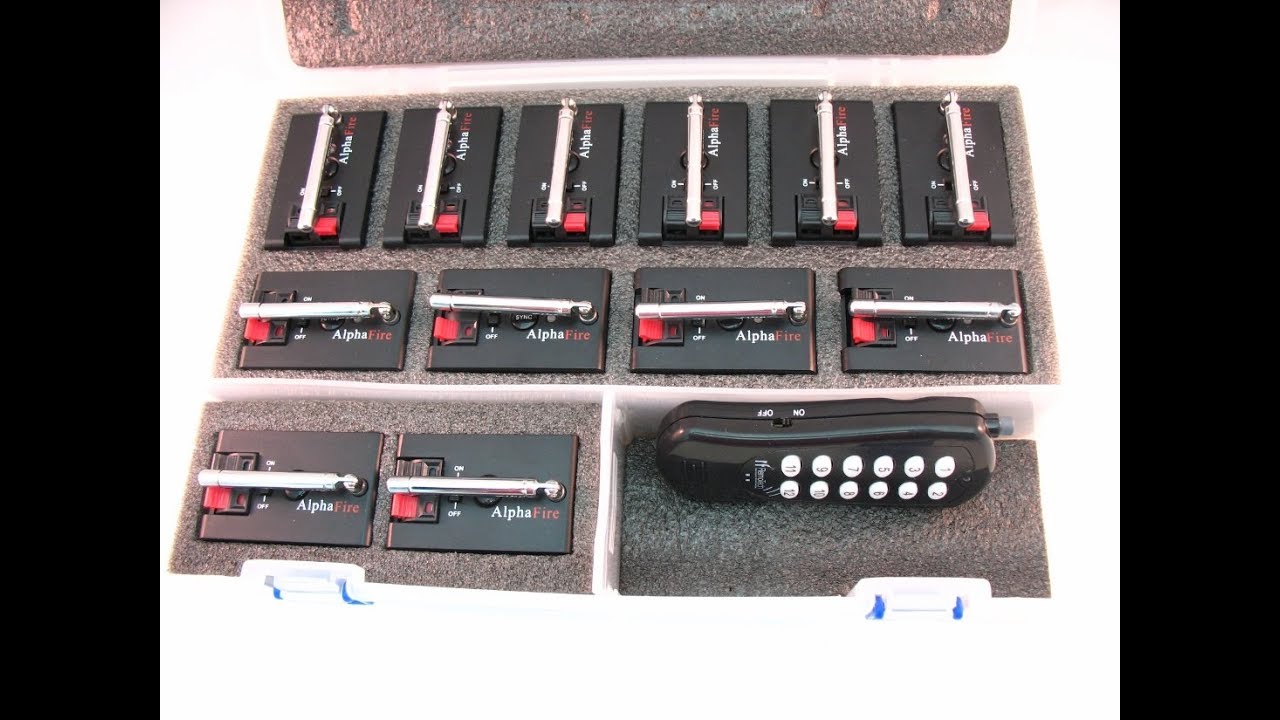 RFRemotech AlphaFire version 8 Fireworks Firing System - YouTube