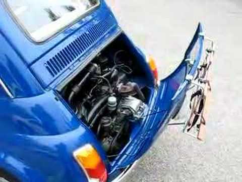 fiat 500 f original engine starting cough cough sputt sputt - YouTube