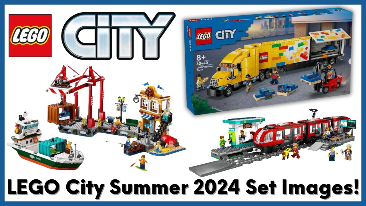 LEGO City Summer 2024 Set Images (Harbour, Roller Coaster, Construction ...