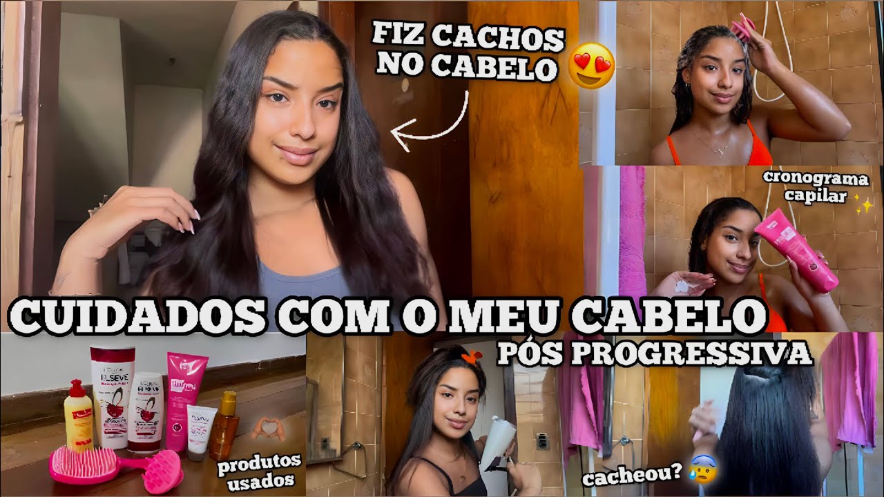 CUIDADOS COM O CABELO PÓS PROGRESSIVA | MOSTREI O RESULTADO APÓS A 1ª ...