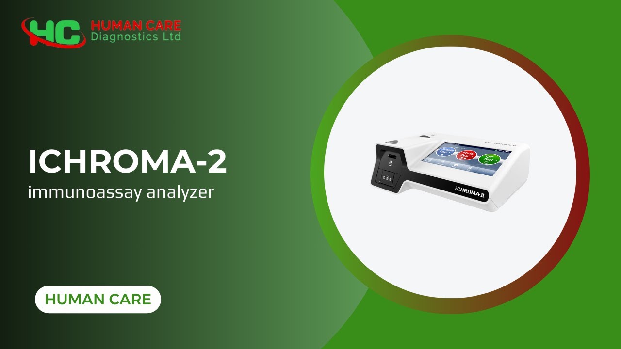 Ichroma-2 immunoassay analyzer | Human Care Diagnostics Ltd - YouTube
