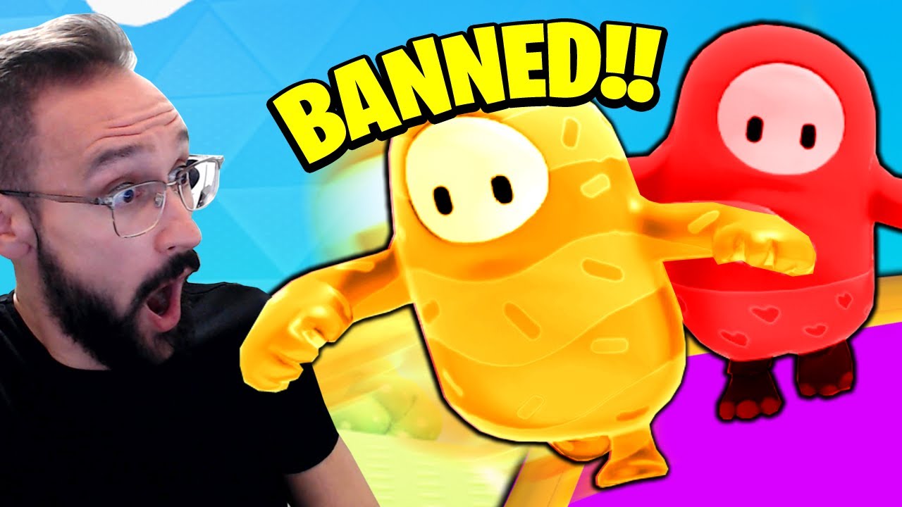 Fall Guys but I try to get BANNED (Funny Moments) - YouTube