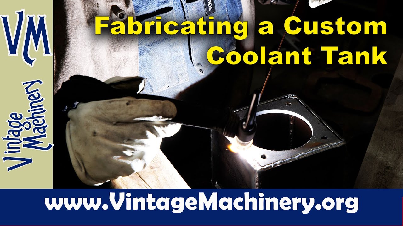 Fabricating a Custom Coolant Tank for my Sellers Drill Grinder - YouTube