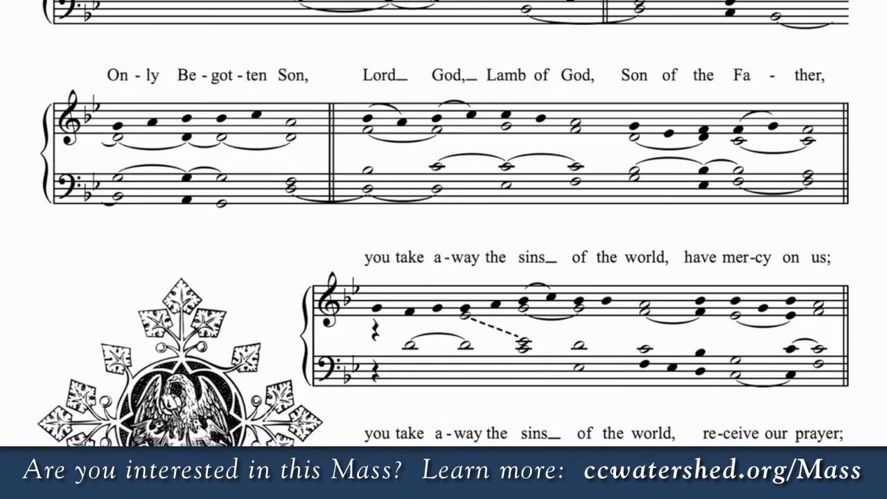 GLORY TO GOD St Sherwin Mass organ accompaniment - YouTube