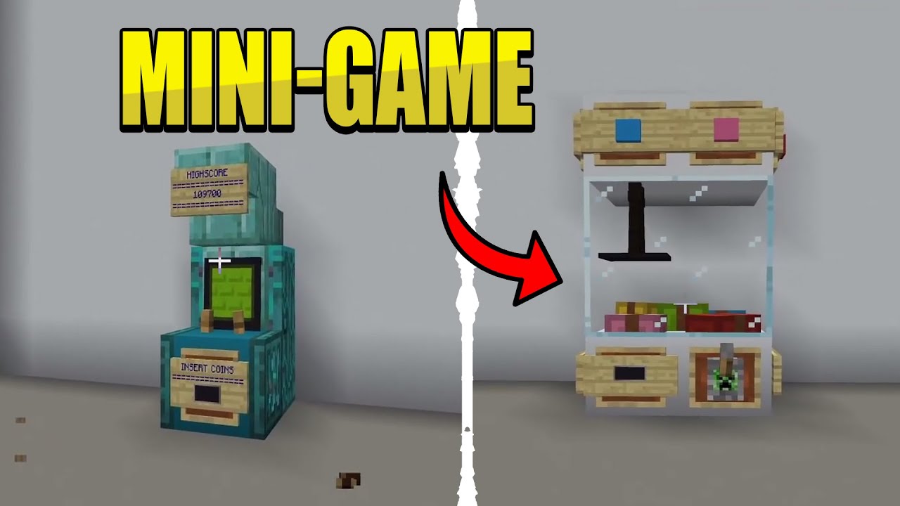 Minecraft: 2 Mini-Game Machines👾🎮 - YouTube