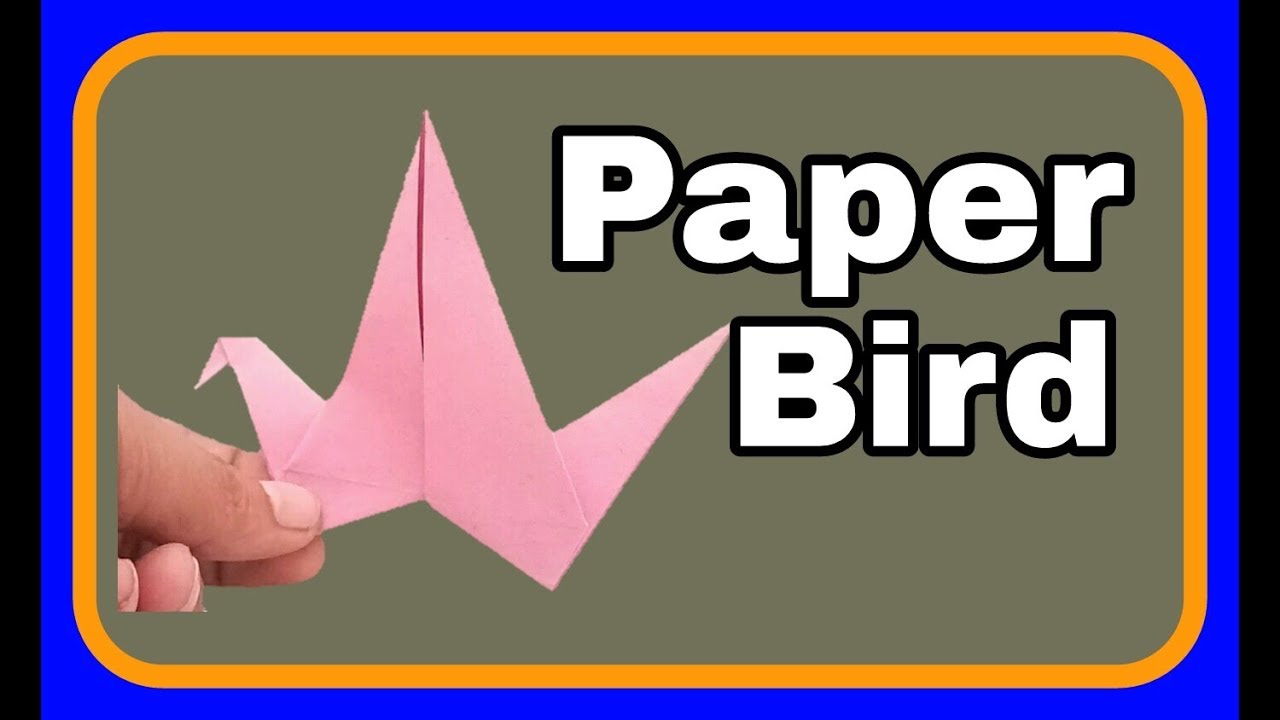 How To Make Paper Flapping Bird in Few minutes - YouTube