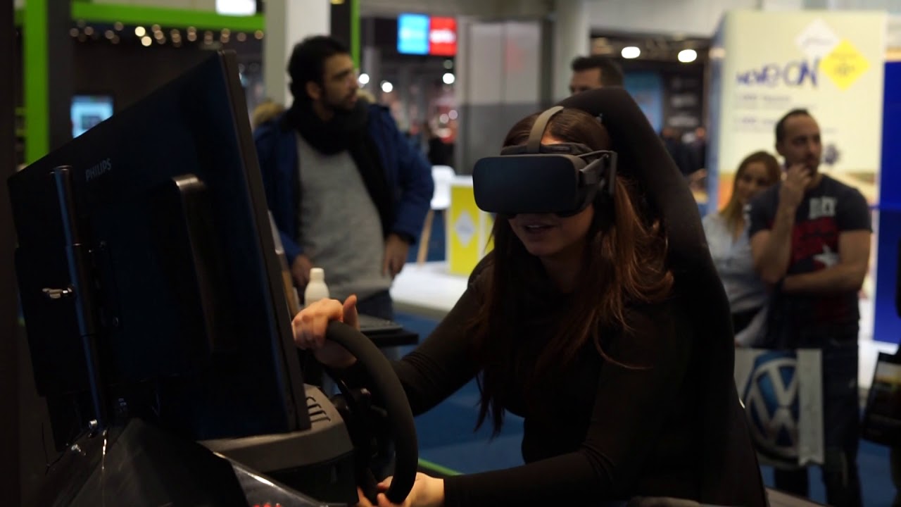 VirtualRace @Brussels Motor Show | VR Motion simulator - YouTube