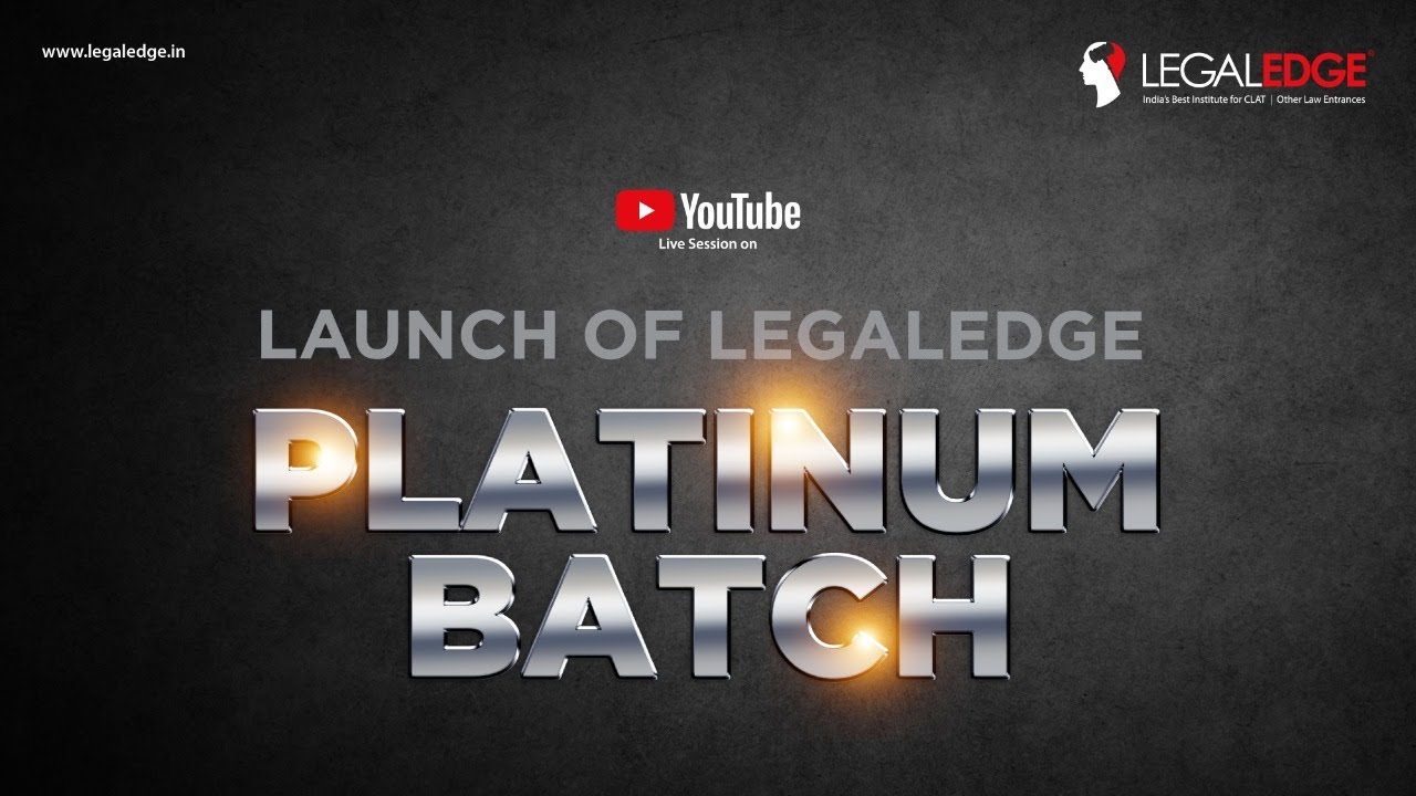 Launch of LegalEdge Platinum Batch | CLAT 2021 - YouTube