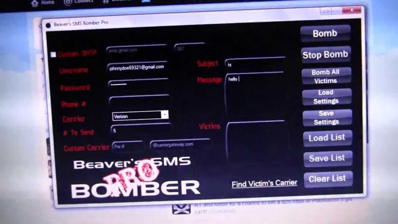 SMS TEXT BOMBER!! NO SURVEYS! SPAM 1000's OF TEXTS INSTANTLY! - YouTube