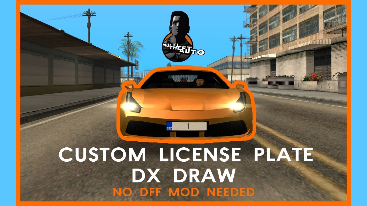 MTA SA Custom License Plate ( No Vehicle Modification needed ) - YouTube