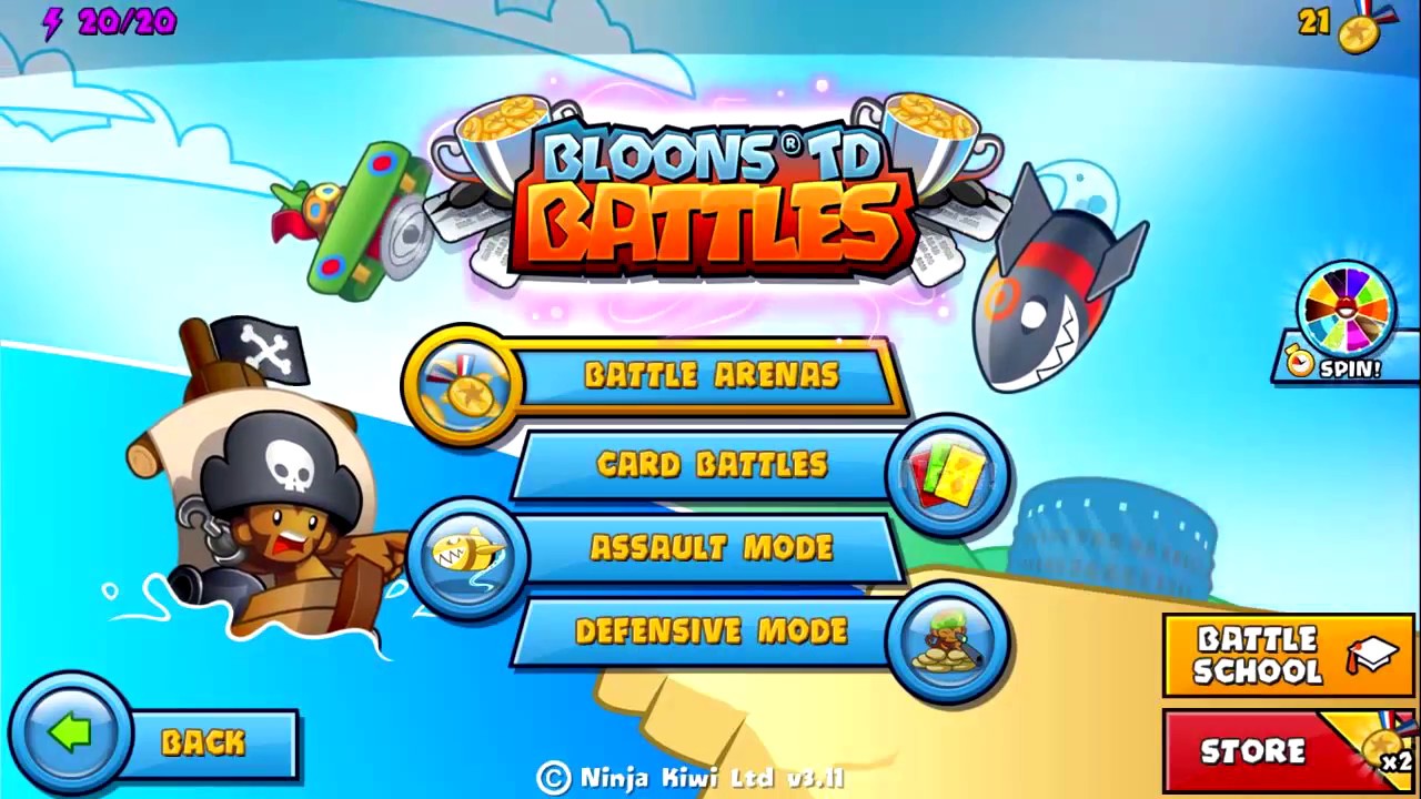 Bloons Tower Defense Battles | Ep. 3 Card Battle BFB Rushes - YouTube